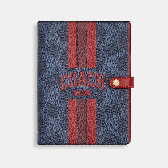 Coach | Office | Coach Notebook In Signature Canvas With Coach Graphic ...